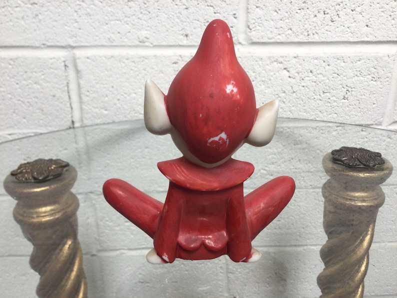 Pixie Elf Figurine ~ Mid Century Thames Pixie in Red Suit ~ Christmas ...