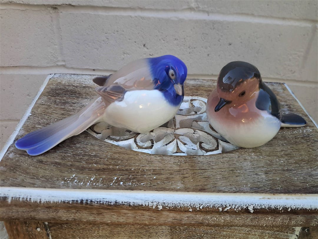 Bing and Grondahl Titmouse Bird Pair Pessimistic Tail Down - Etsy