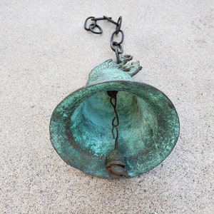 Cast Bronze Hawk & Snake Wind Bell / Vintage Bronze Wind Chime / Soleri ...