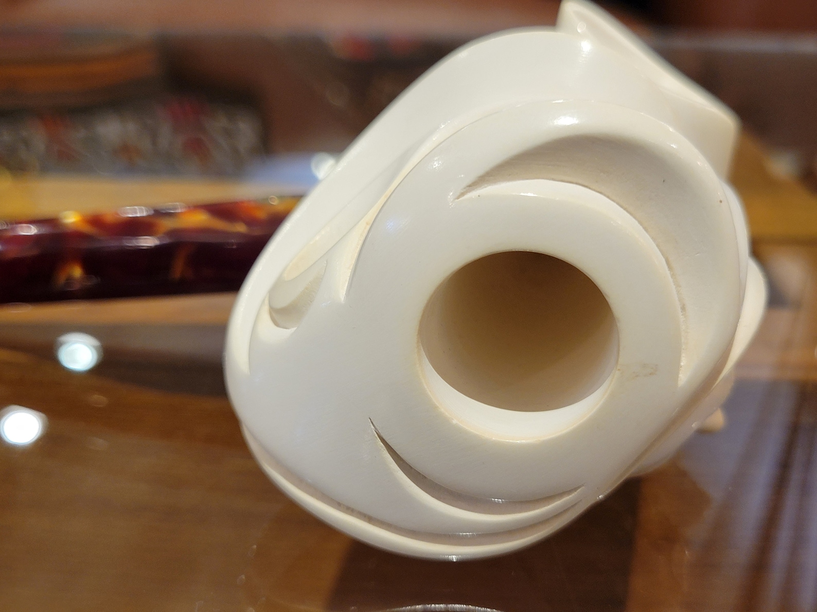 CAO Meerschaum Tobacco Pipe Confucius Hand Carved Pipe by - Etsy