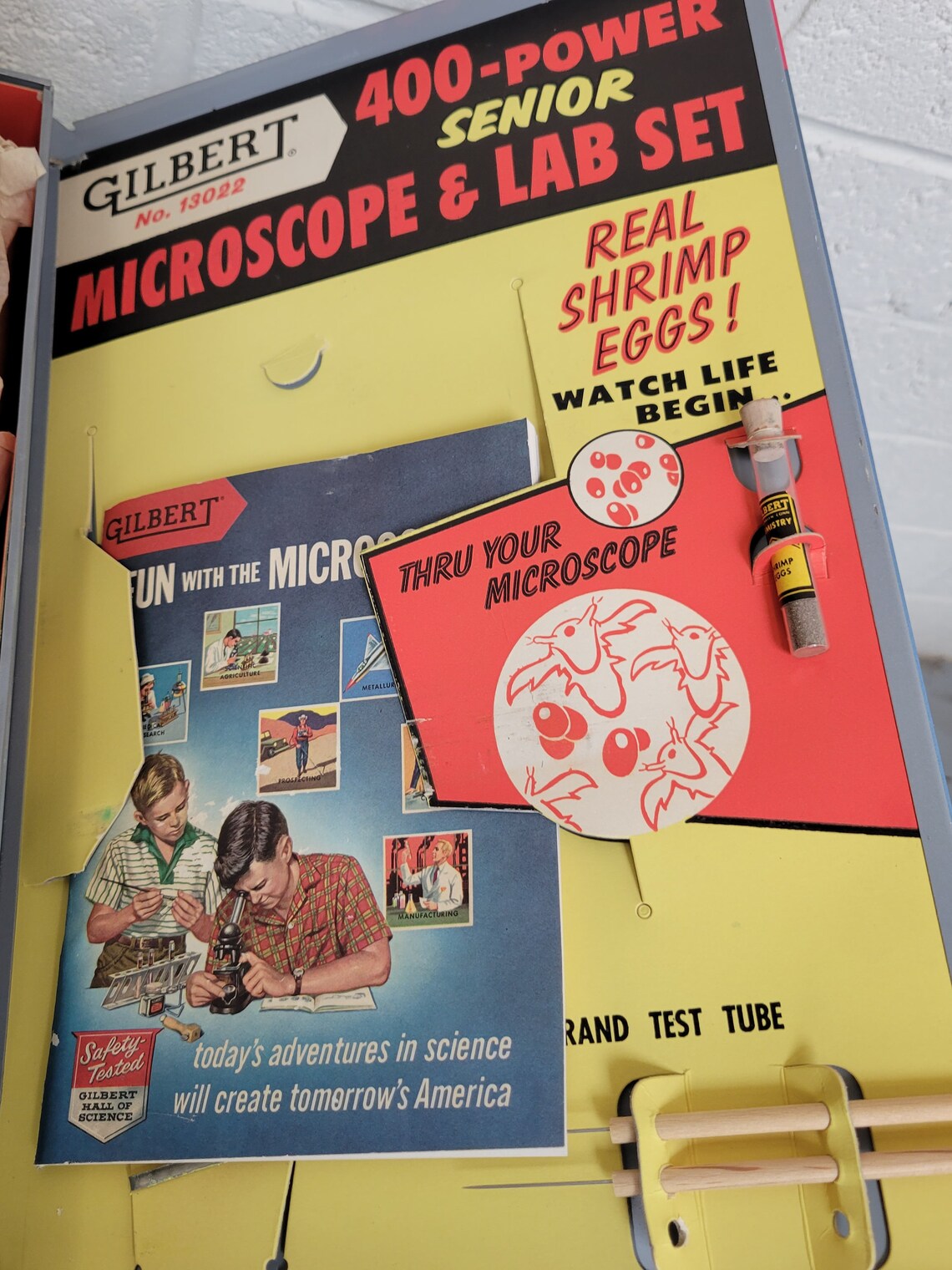 1950s Gilbert Microscope and Lab Set 13022 ~ Vintage Toy Science Set in ...