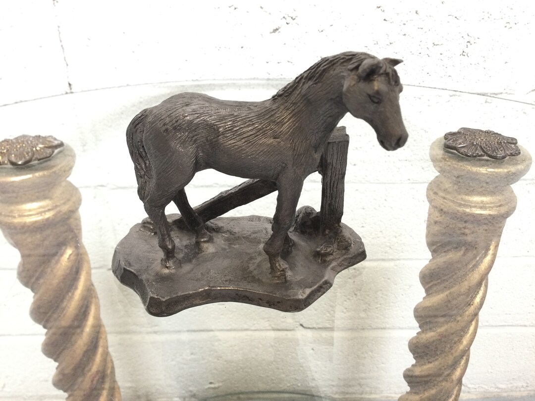 Vintage Pewter Horse Sculpture ~ Handcrafted USA Hallmarked Pewter ...