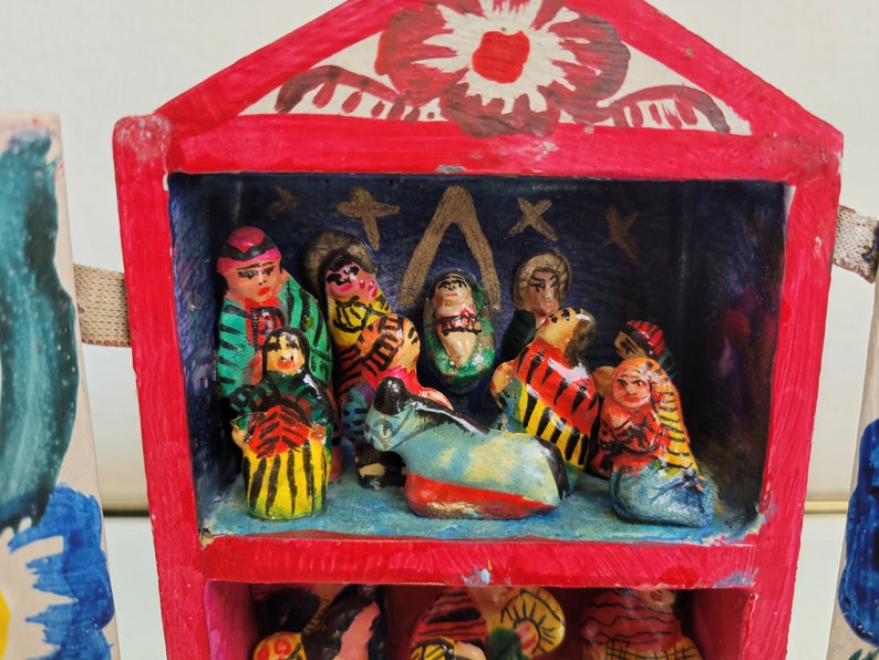 Peruvian Folk Art Small Retablo / Birth of Christ / Nativity | Etsy