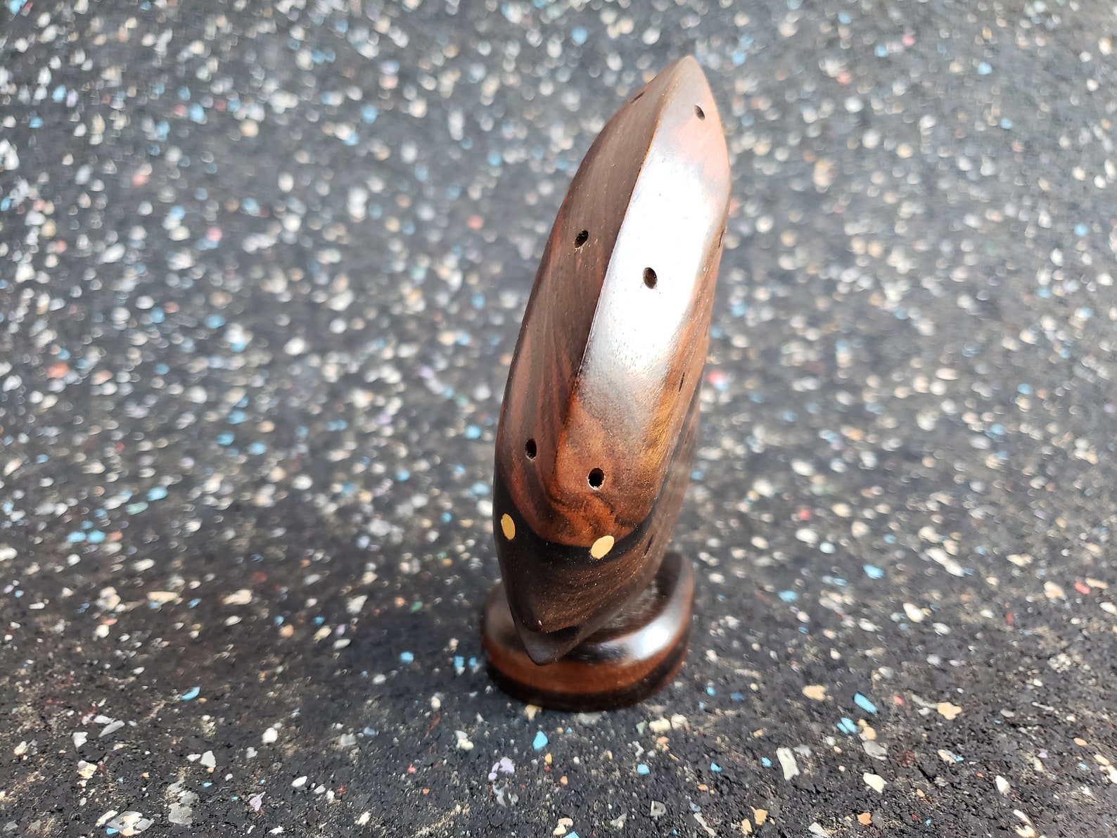 Rosewood Angel Fish Toothpick Holder / Hawaiian Tiki Bar / - Etsy