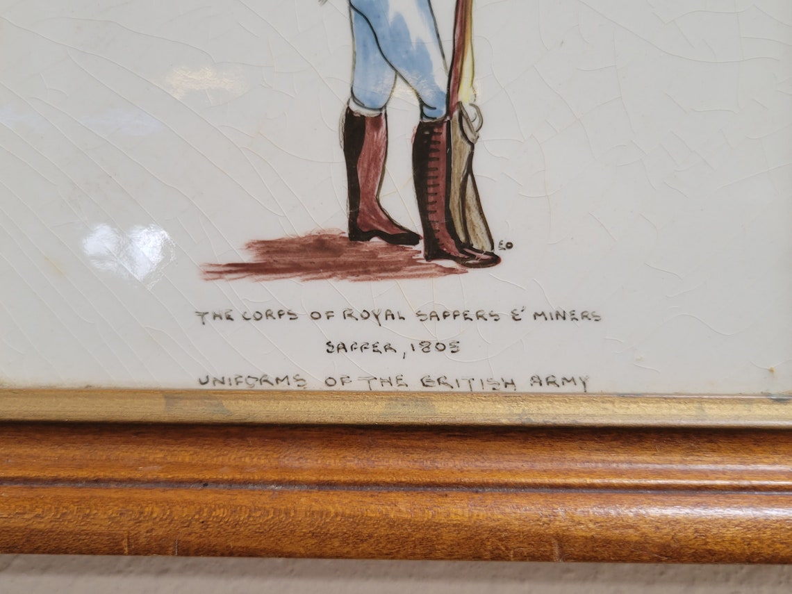 English Tile Uniforms of the British Army the Corps of Royal | Etsy