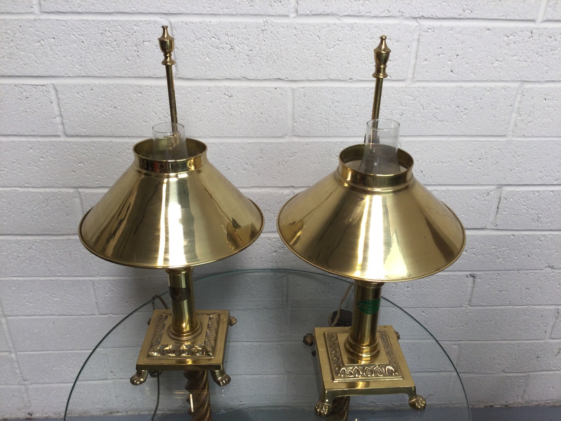 Paris Orient Express Istanbul Student Table Lamps Pair Working - Etsy
