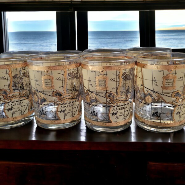 Old World Map Glasses - Etsy