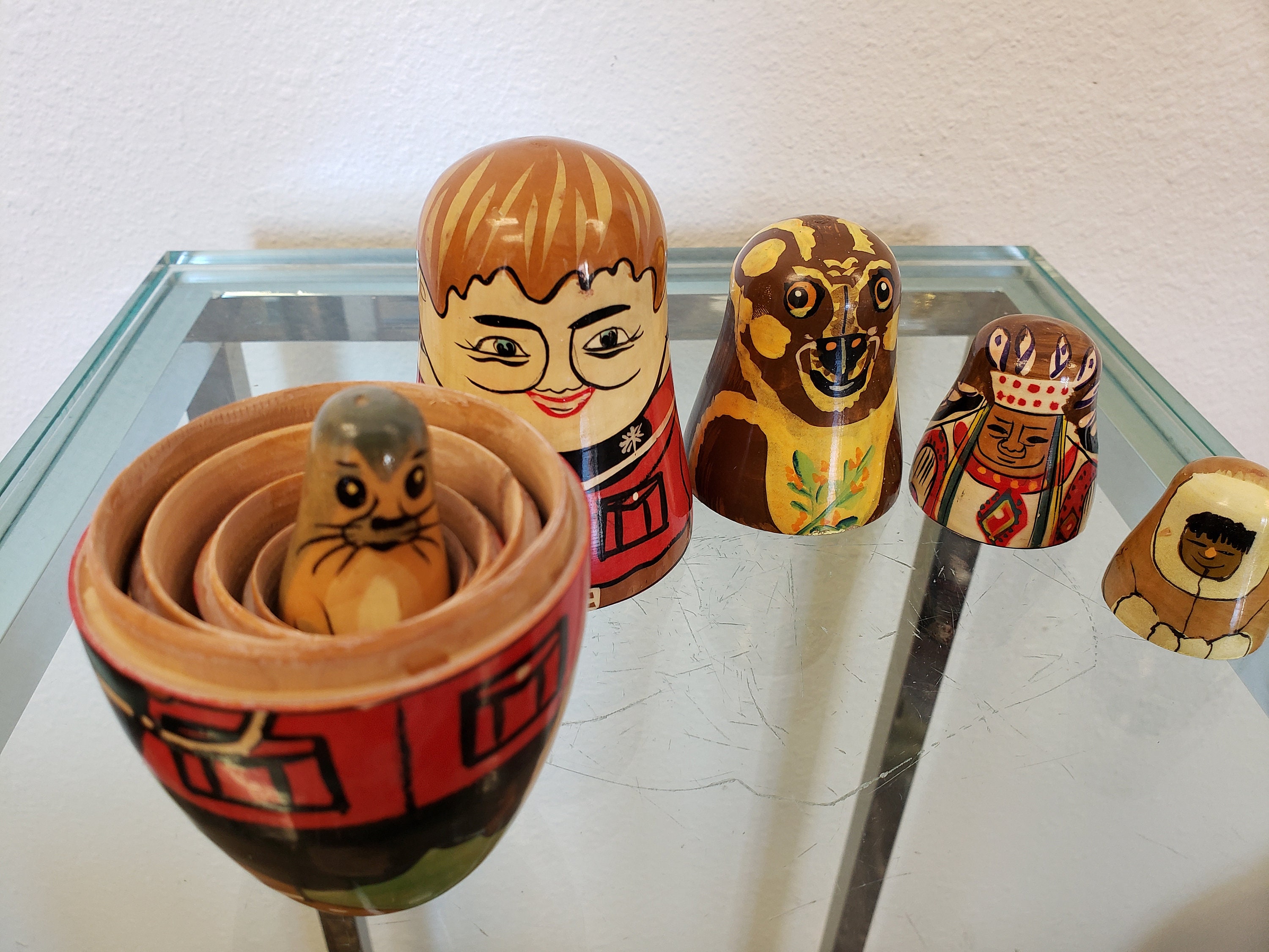 Alaskan Nesting Dolls / 5 Piece Russian Matryoshka / Park - Etsy Singapore