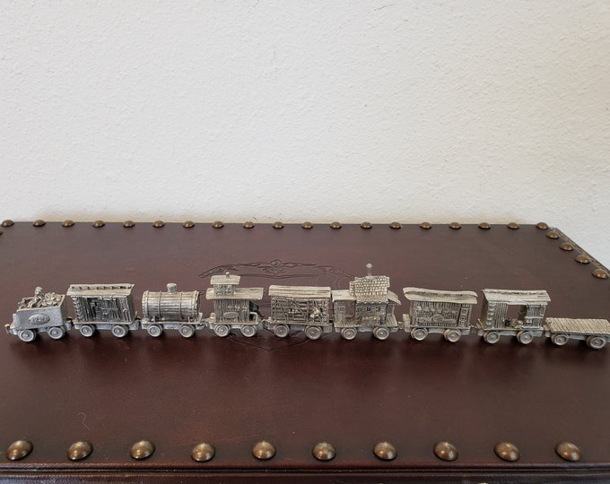 Boyd's & Perry Pewter Train / Midnight Express Train Set / Pewter Train ...