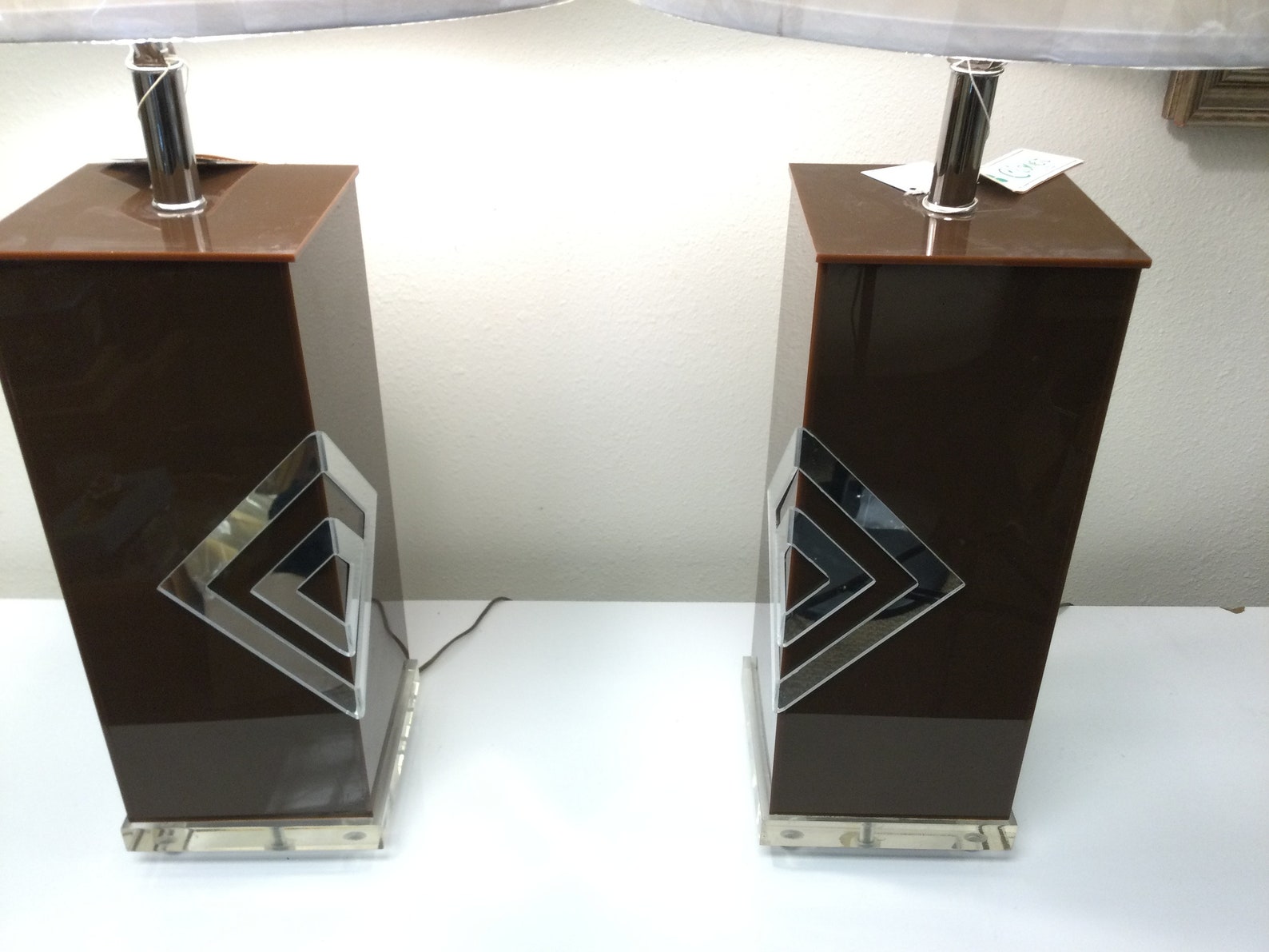 1970s Clover Lamp Co Table Lamps Pair & Shades Like New - Etsy