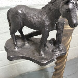 Vintage Pewter Horse Sculpture ~ Handcrafted USA Hallmarked Pewter ...