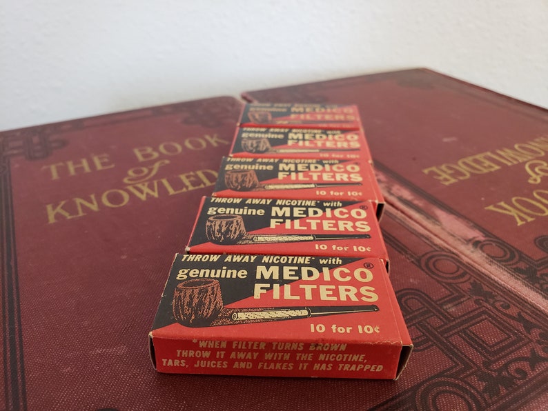 Medico Pipe & Holder Tobacco Pipe Filters / Tobacco Pipe - Etsy