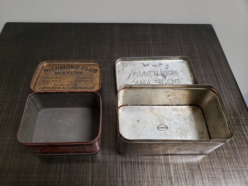 Richmond Club Mixture & Dromedary Dixie Mix Tin Boxes / Pair | Etsy