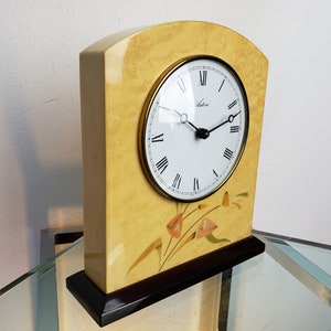Italian Marquetry Sorento Clock / Inlaid Wood / Artem Italclox / Temp ...