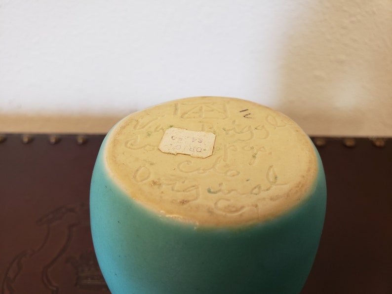 Van Briggle Pottery Vase / Ming Blue Pottery / Colorado - Etsy