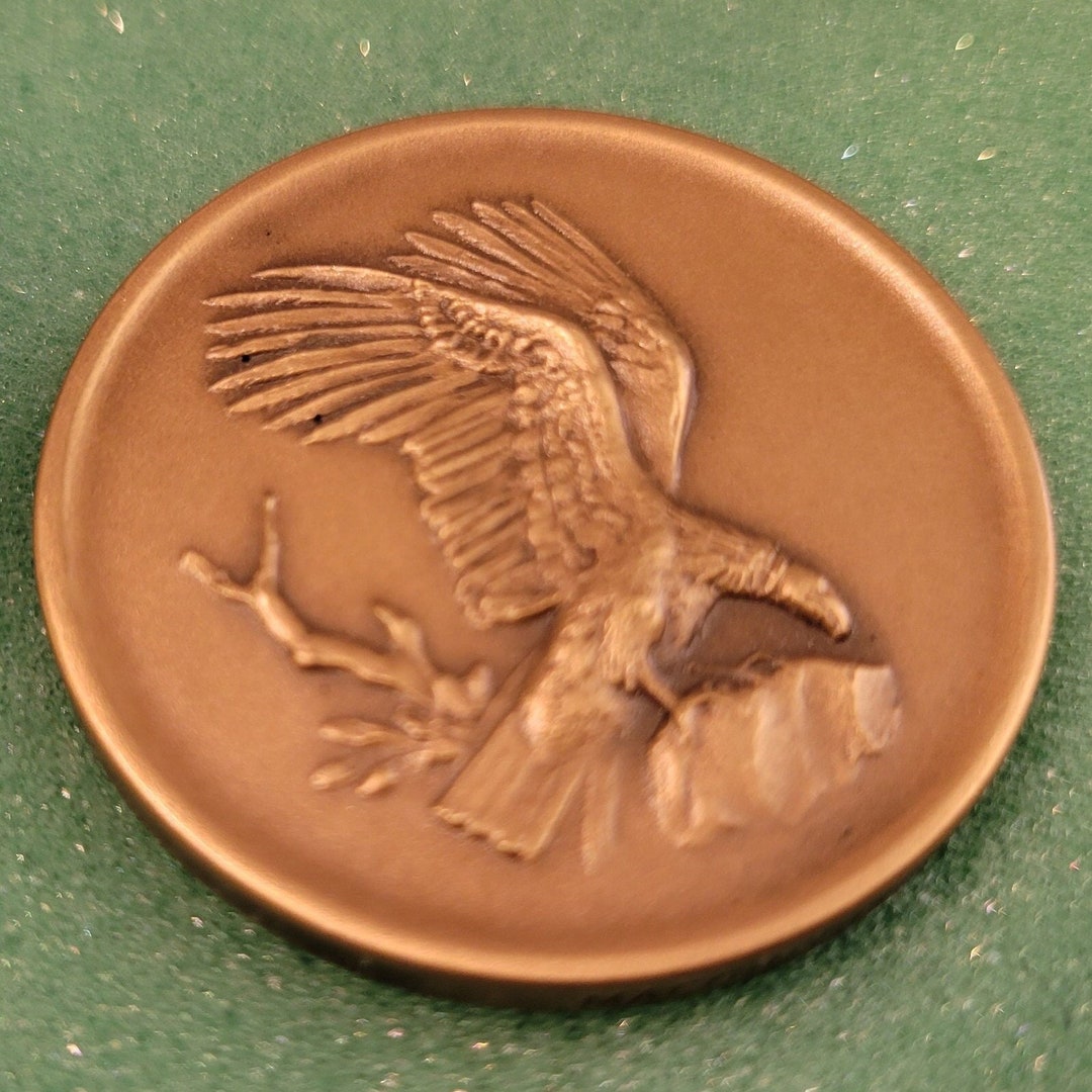 Bronze California Condor Bird Medal Medallion ~ National Wildlife ...