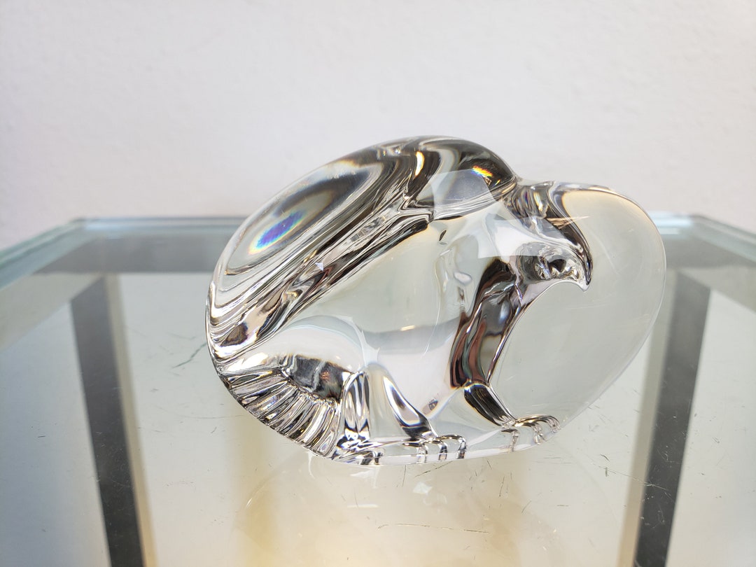 Steuben Glass Eagle Hand Cooler / American Eagle Art Glass / USA Made ...