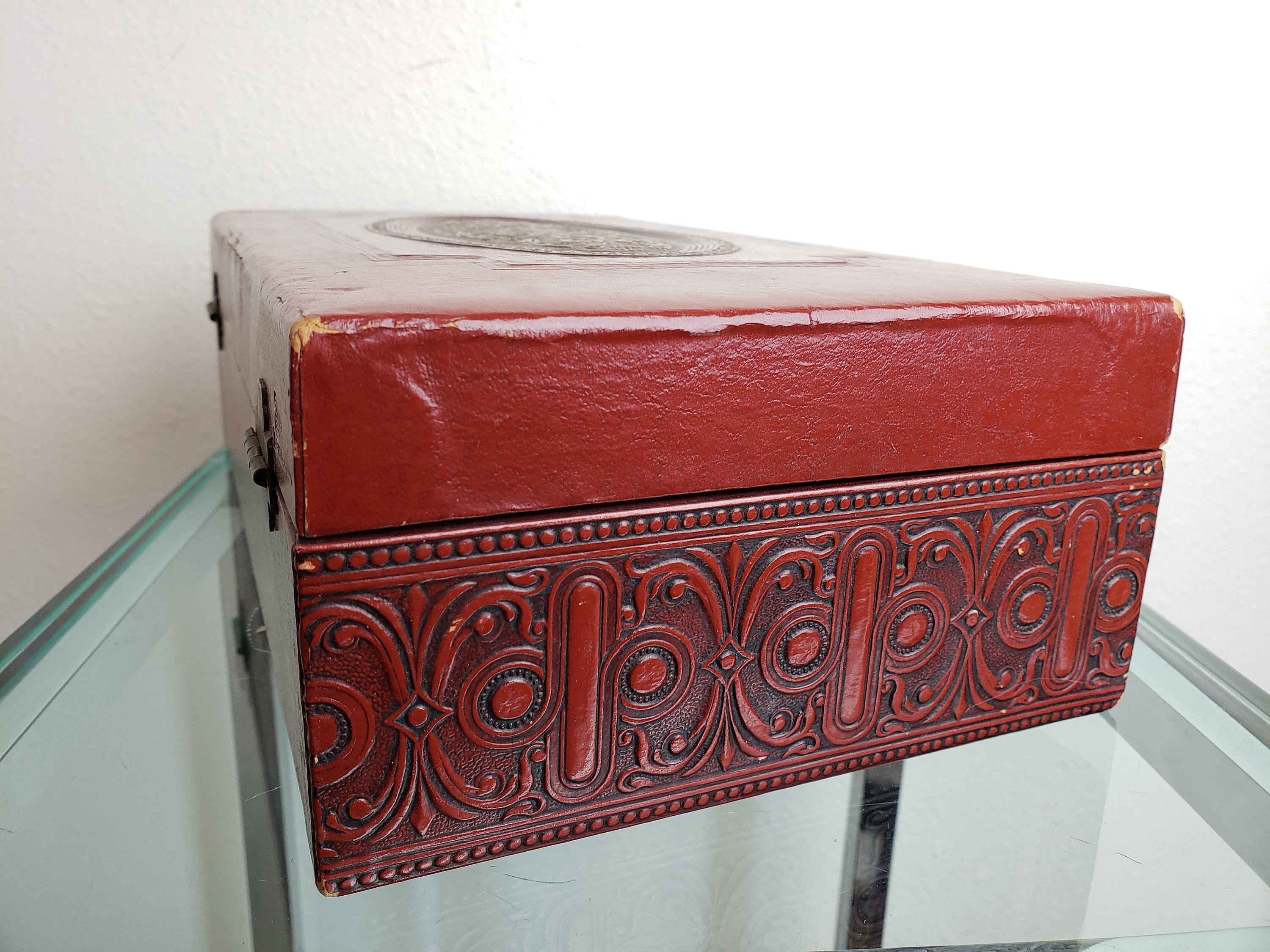 Smith Crafted Chicago Embossed Leatherette Box / Repurposed | Etsy