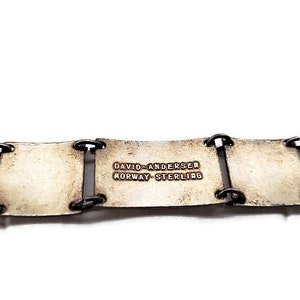 David Anderson Norway Sterling & Guilloche Bracelet / Scandinavia Mid ...