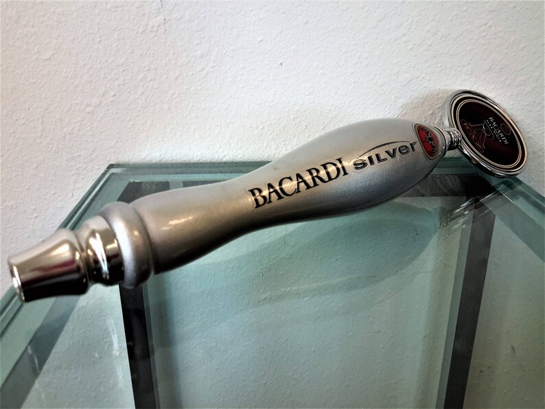 Bacardi Silver RAZ Beer Tap Handle Breweriana Barware Man Cave | Etsy