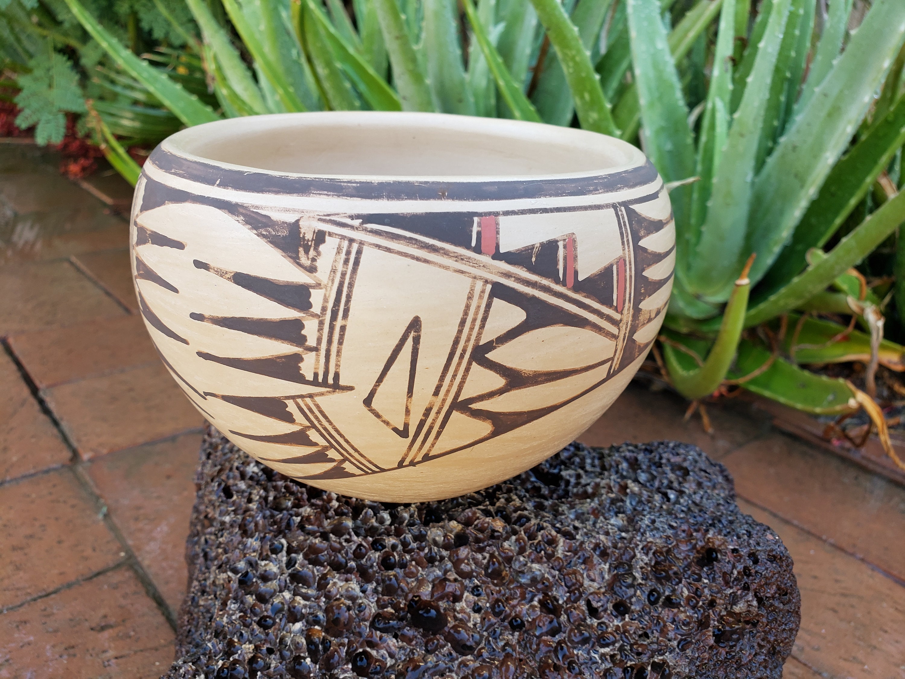 Hopi Pottery Bowl Polychrome / Native American Pottery / - Etsy