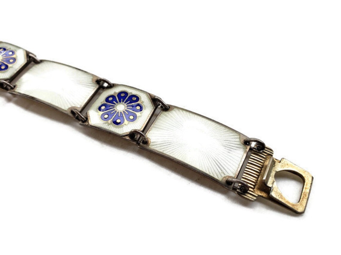 David Anderson Norway Sterling & Guilloche Bracelet / - Etsy