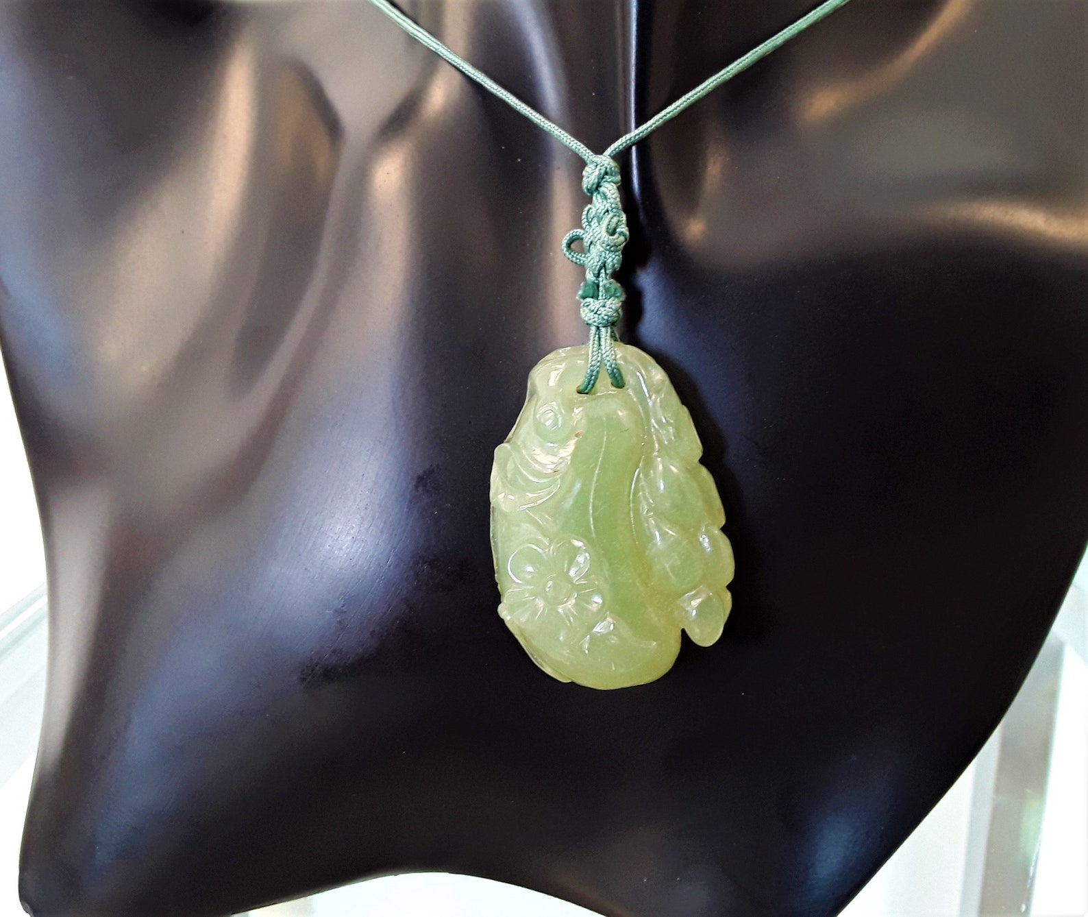 Jadeite Nephrite Pendant Necklace / Unique Gemstone Jewelry / - Etsy