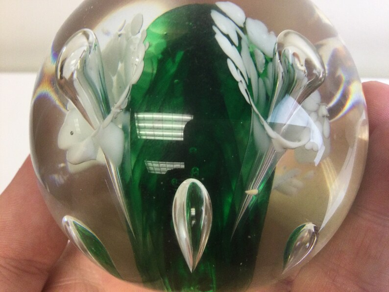 Prestige Art Glass Paperweight elwood Indiana USA Vintage - Etsy