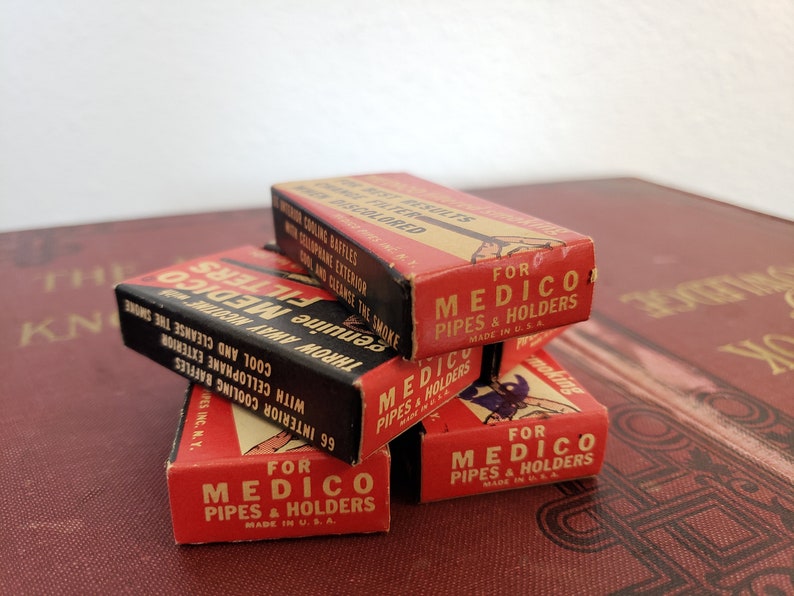 Medico Pipe & Holder Tobacco Pipe Filters / Tobacco Pipe - Etsy