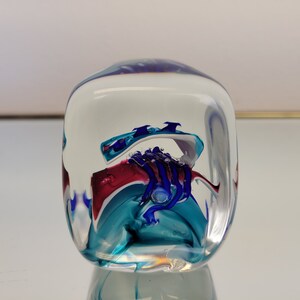 Art Glass Paperweight / Artisan Signed Schmidt Rhea Paperweight / Home ...