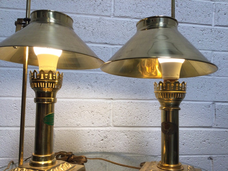 Paris Orient Express Istanbul Student Table Lamps Pair Working - Etsy