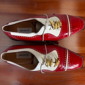 Mauri Italian Handmade Men's Shoes Size 13 M ~ Gently Used Two Toned ...