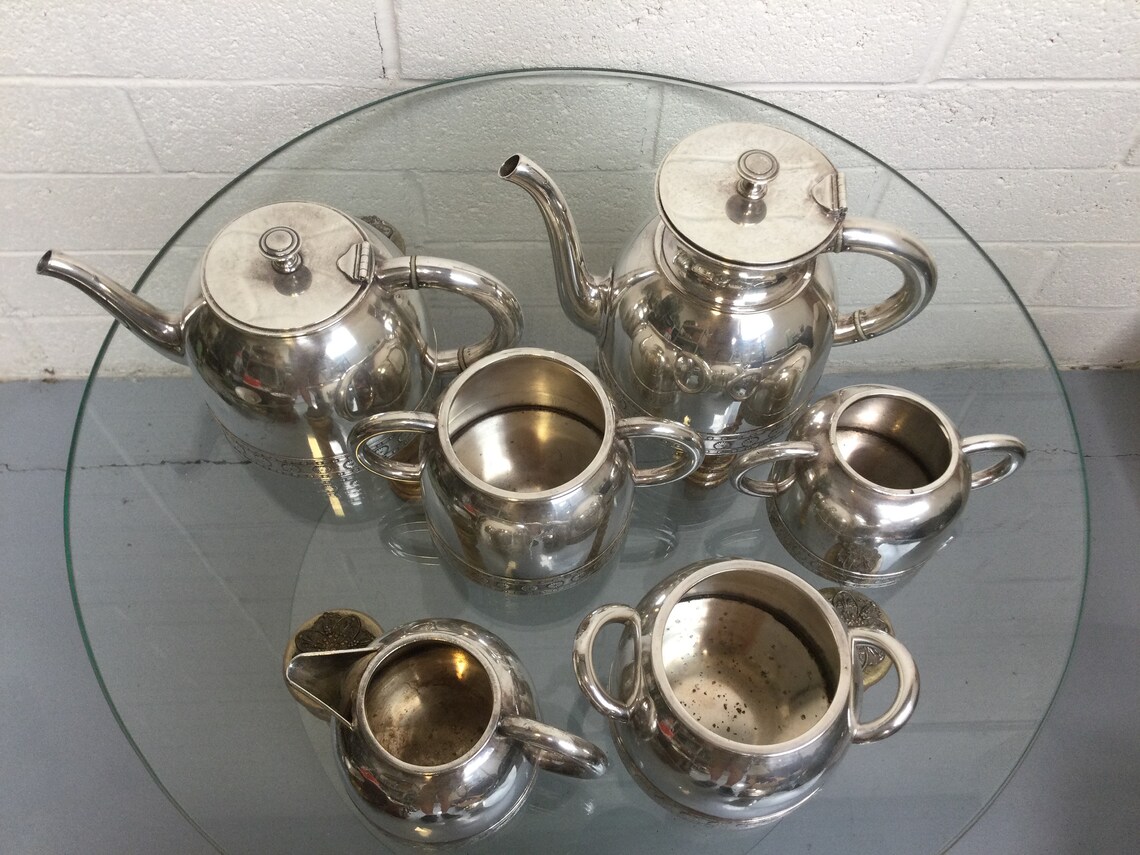 Gorham Silver Soldered Coffee Tea Set 6 Piece Silver Plated | Etsy