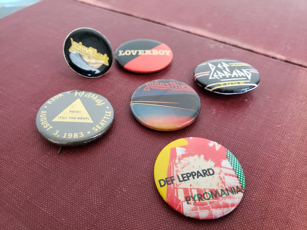 Rock & Roll Button Memorabilia / Judas Priest Def Leppard Loverboy ...