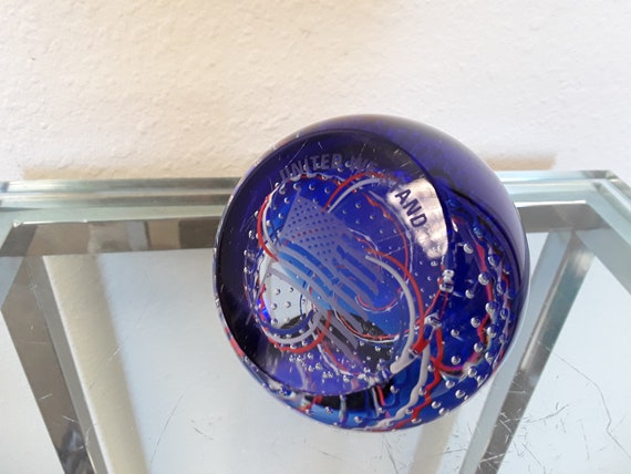 Home & Living Caithness Scotland Stars & Stripes Paperweight Signed ...