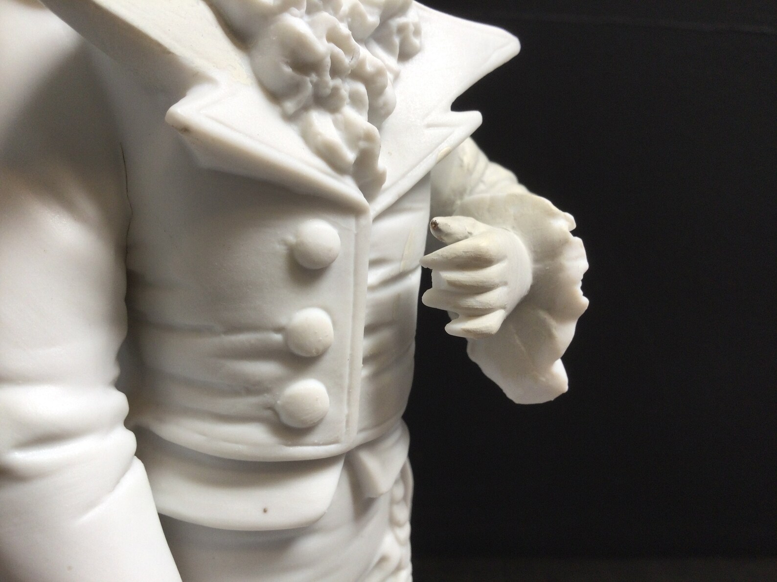 White Bisque Figurine 17th Century English Fop Coxcomb ~ Vintage 11 ...