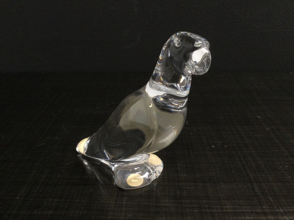 Baccarat Crystal Parrot Figurine Chip to Foot French - Etsy