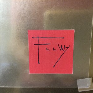 Frank Lloyd Wright Autograph Initials Hand Signed by Architect on Mylar ...