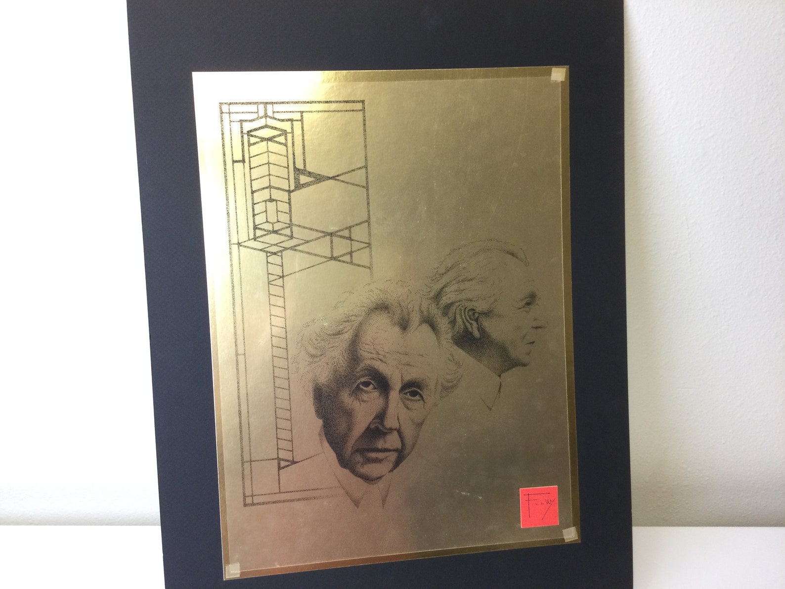 Frank Lloyd Wright Autograph Initials Hand Signed by Architect - Etsy