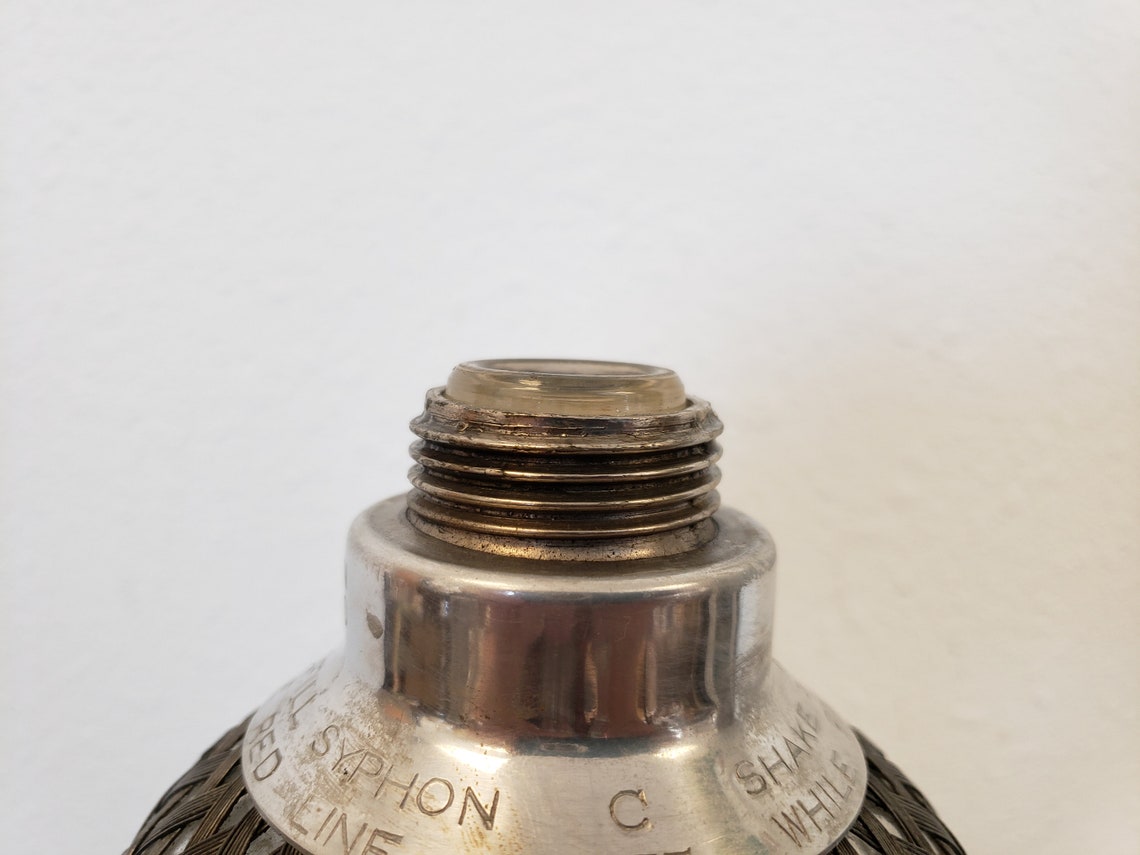 Antique Sparkletts Siphon Bottle / Wire Mesh Soda Siphon | Etsy