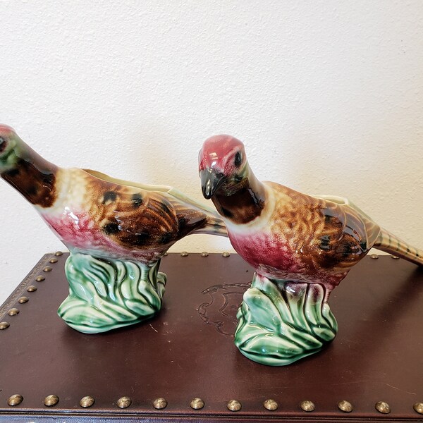Pheasant Vase - Etsy