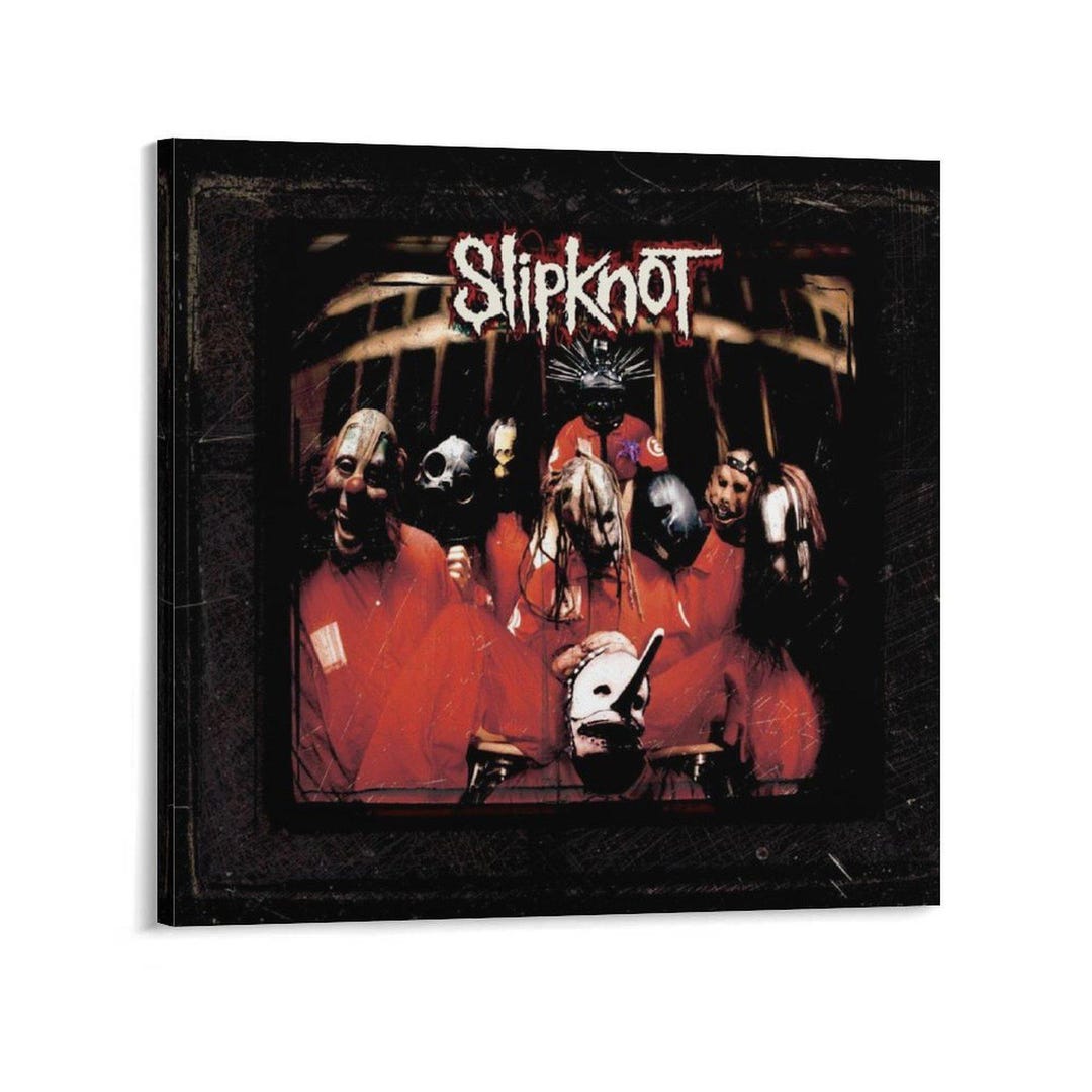 Slipknot Self-titled Album Canvas Poster Nu Metal Band Art Wall Decor ...