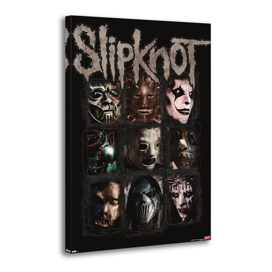 Slipknot Self-titled Album Canvas Poster Nu Metal Retro Art Wall Decor ...