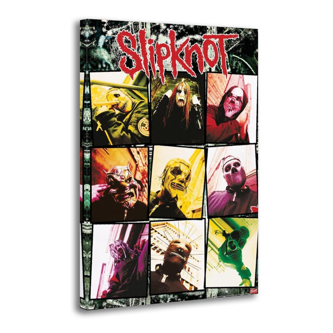 Slipknot Self-titled Album Canvas Poster Nu Metal Retro Art Wall Decor ...