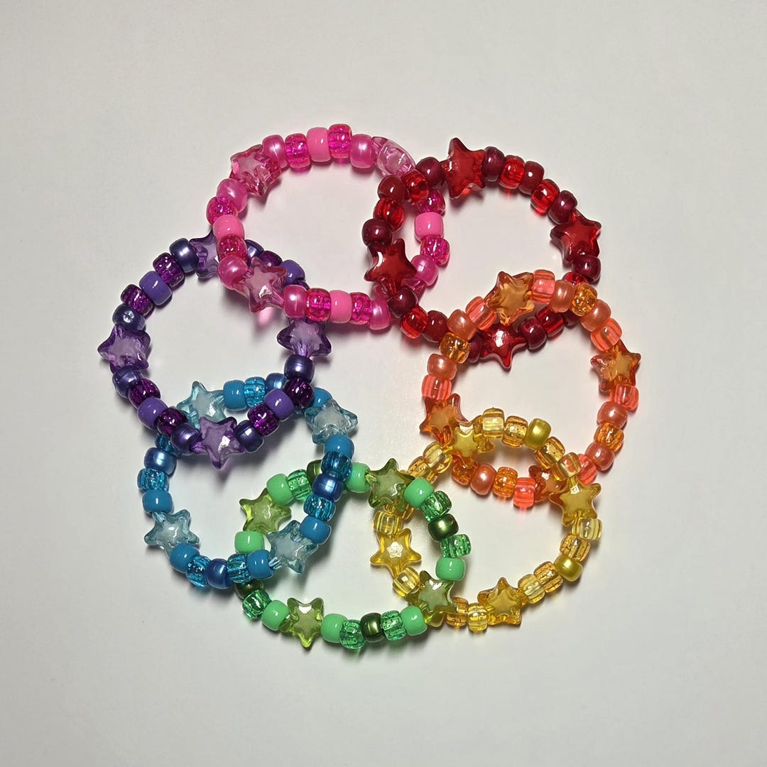 Sparkling Star Kandi Braclets - Etsy