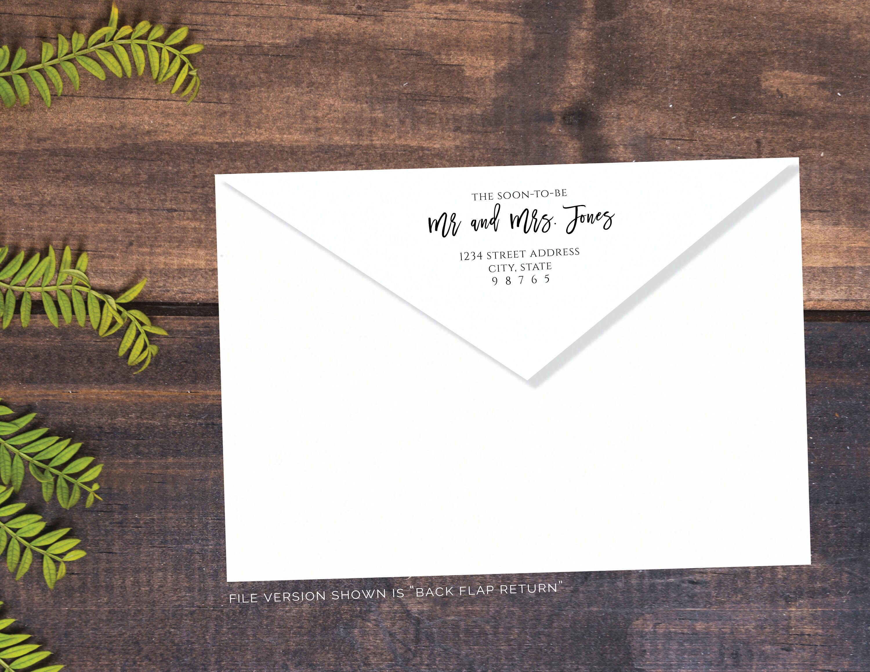Calligraphy A7 Envelope Template // DIY Printable Wedding | Etsy