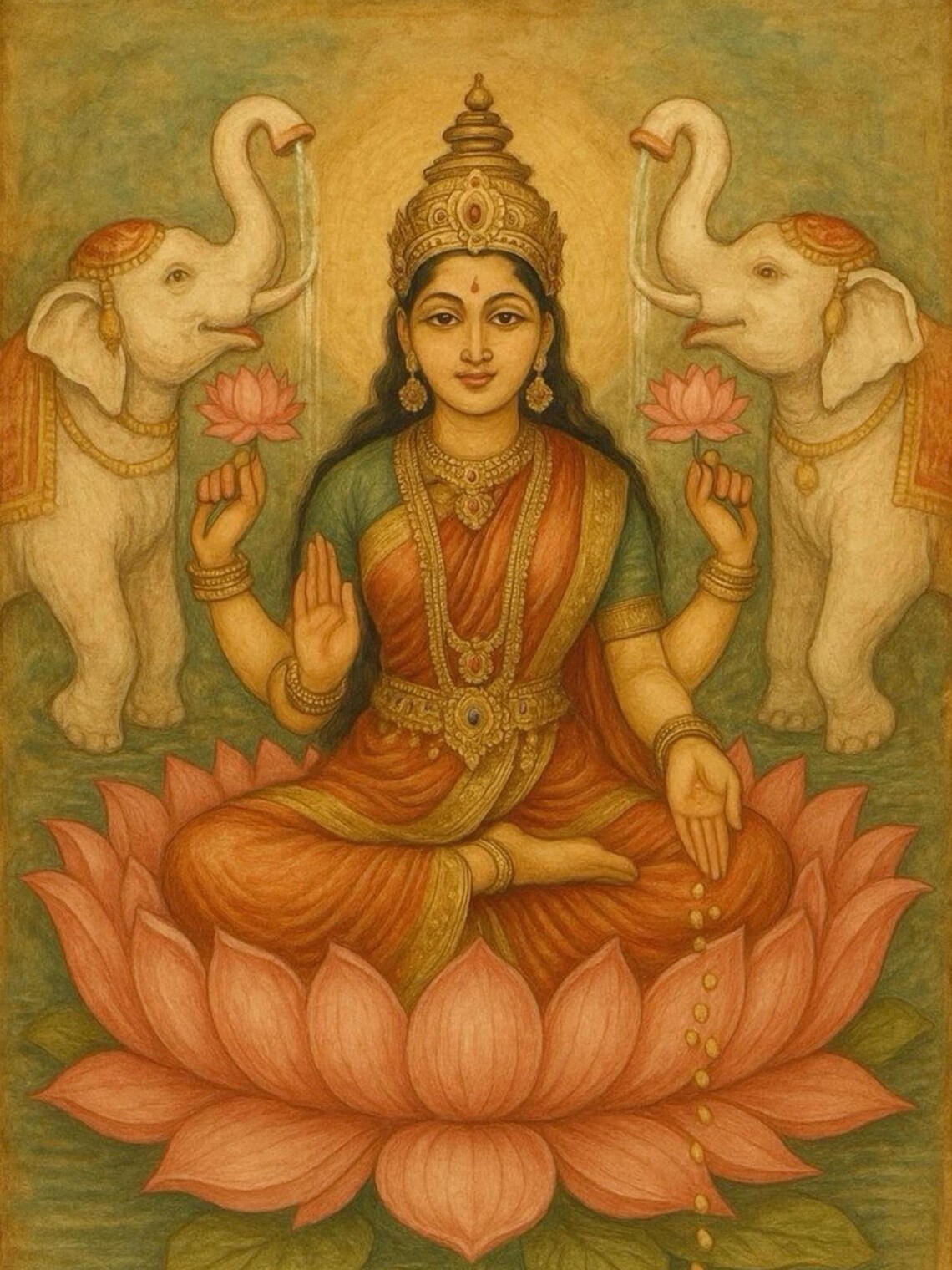 Goddess Lakshmi Wall Art Printable Bundle | Hindu Spiritual Decor ...