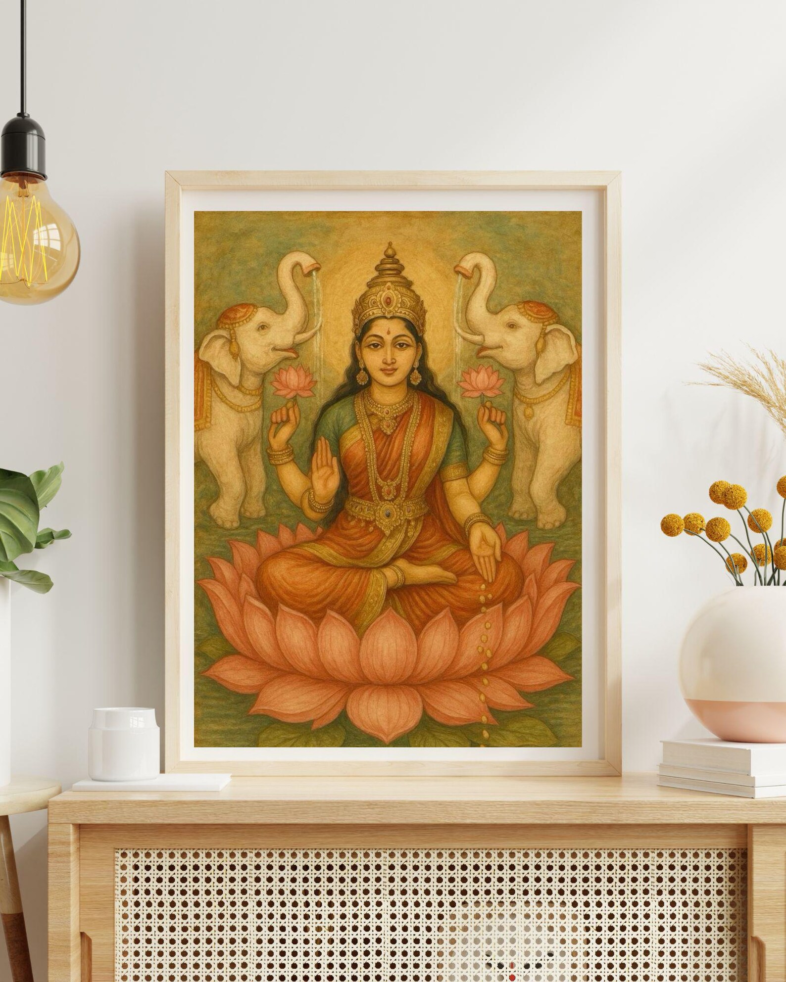Goddess Lakshmi Wall Art Printable Bundle | Hindu Spiritual Decor ...