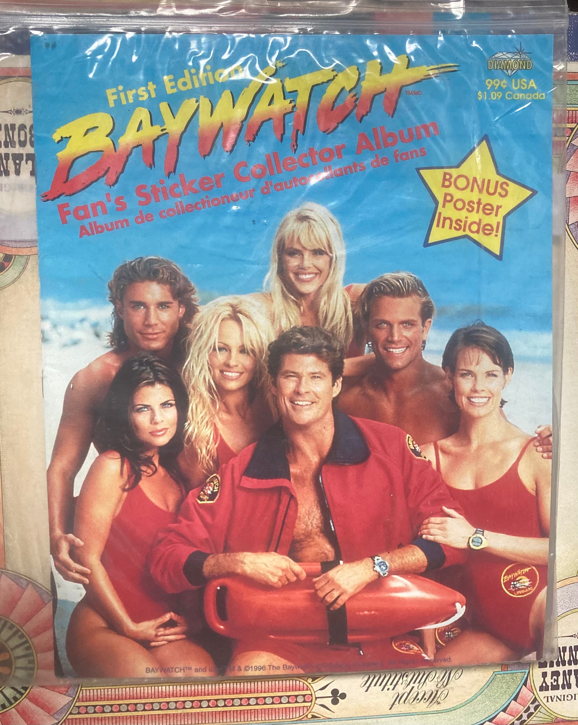 First Edition Bay Watch Fans Sticker Collector Album Poster - Etsy