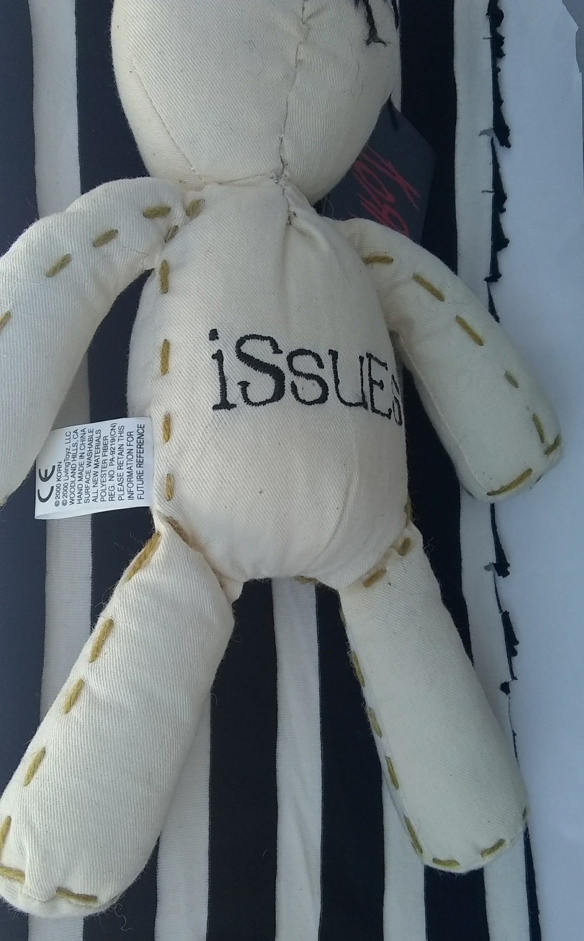 Korn Rag Doll Living Toys Issues W/BLANKET Vintage Nos Year - Etsy